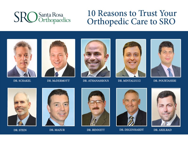 10 Reasons to Trust Your Orthopedic Care to SRO | Santa Rosa Orthopaedics