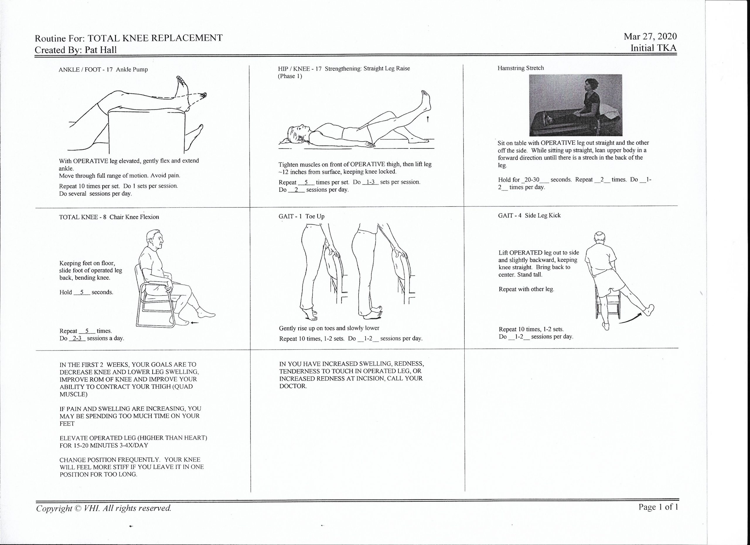 Total Knee Replacement Rehabilitation Physical Therapy Protocols At Total Knee Replacement Rehabilitation Physical Therapy Protocols At